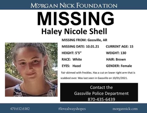 LAW ENFORCEMENT STILL INVESTIGATING DISAPPEARANCE OF HALEY SHELL ...
